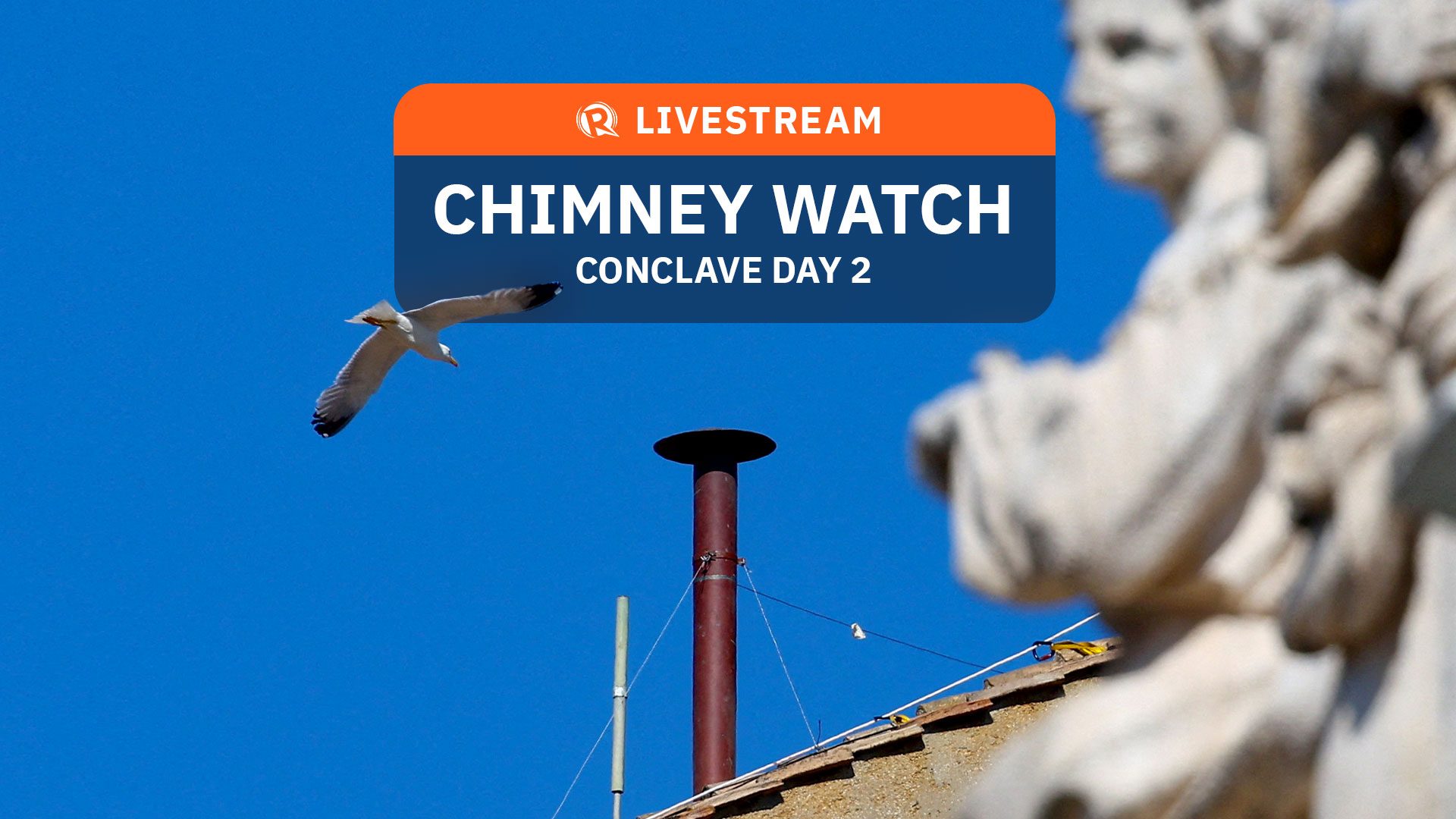 LIVESTREAM: Sistine Chapel chimney for Vatican conclave, Day 2