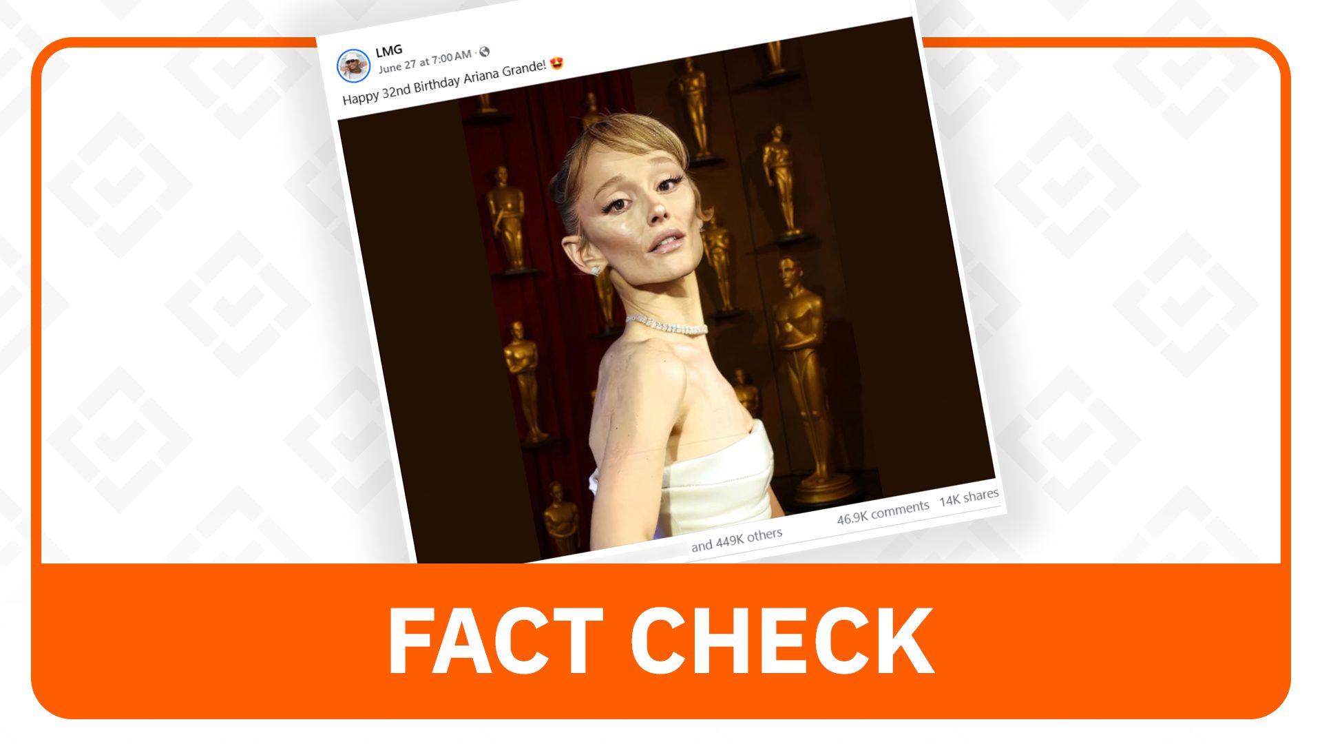 FACT CHECK: Viral photo of Ariana Grande is AI-manipulated