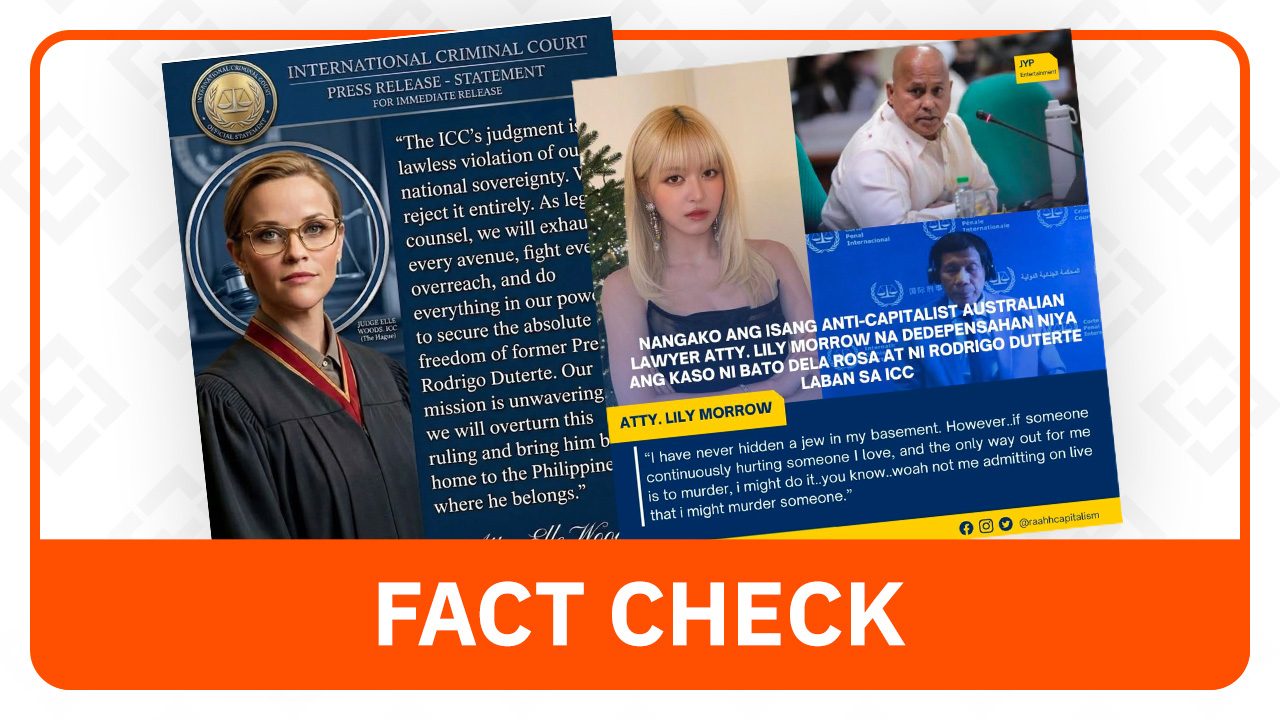 FACT CHECK: Fake quote cards on Duterte’s ICC defense cite fictional ...