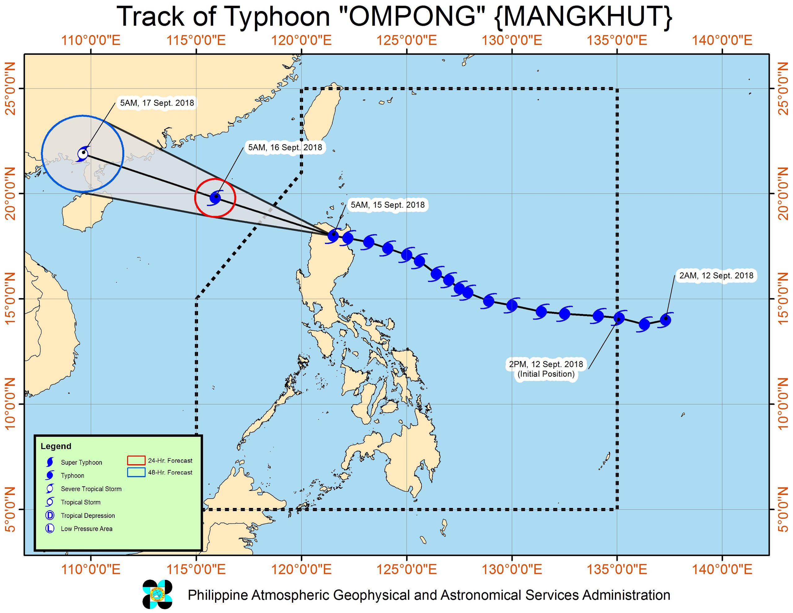 Typhoon Ompong heads for Ilocos Norte
